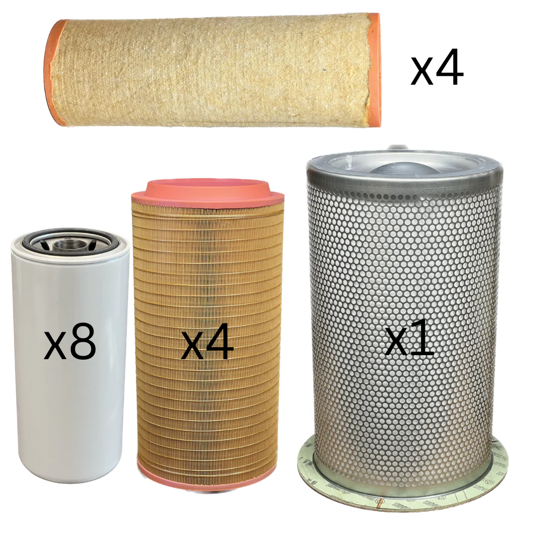 Schulz Rotary Screw Compressor One Year Filter Maintenance Kit FMK-114 ...