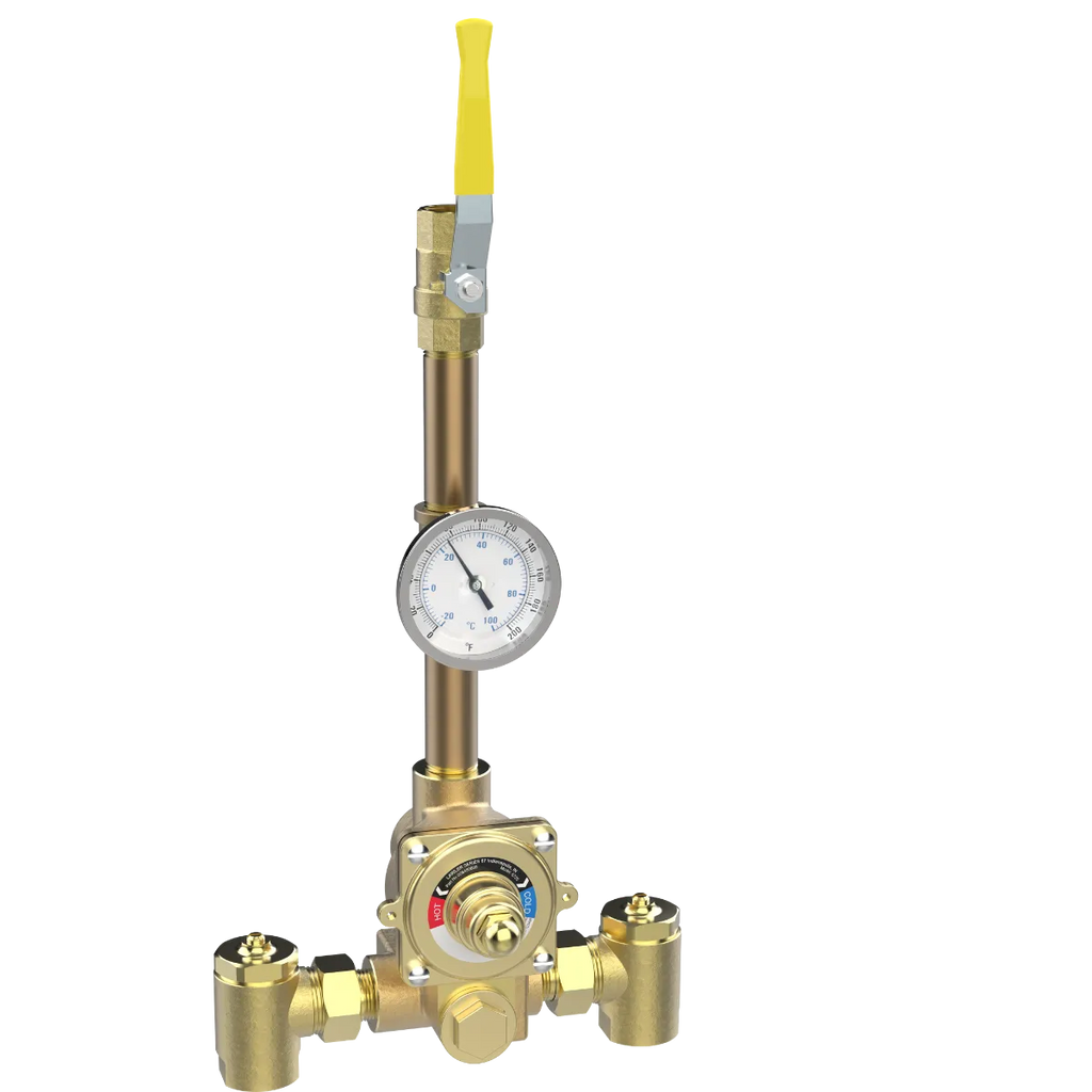 Lawler 84508 6725 Piped Thermometer Ball Valve – plumbEstore