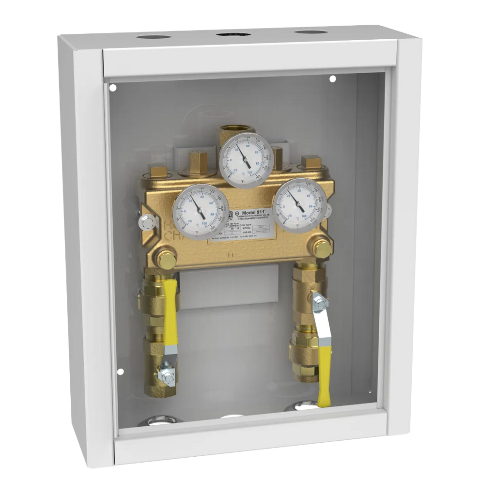Lawler 911 Thermometer with Inlet Piping Cabinet 84701 – plumbEstore