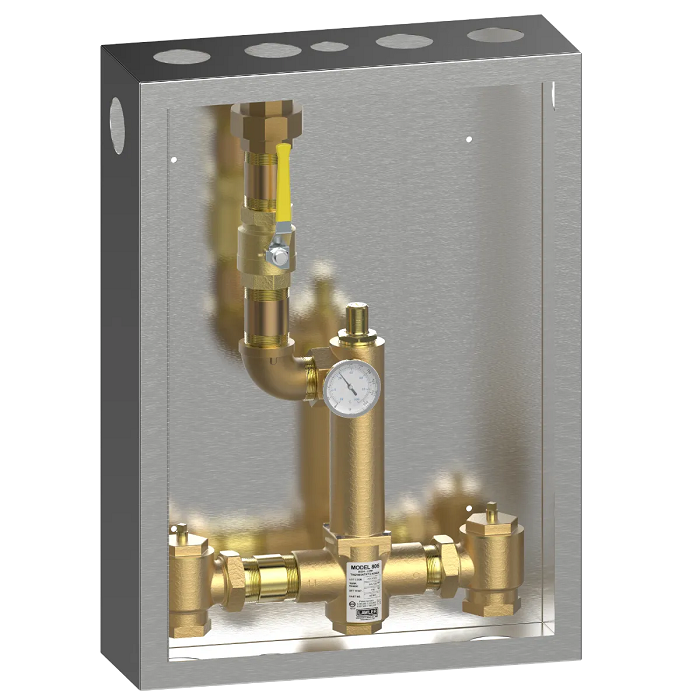 Lawler 86106 Cabinet With 805 High-Low Mixing Valves – plumbEstore