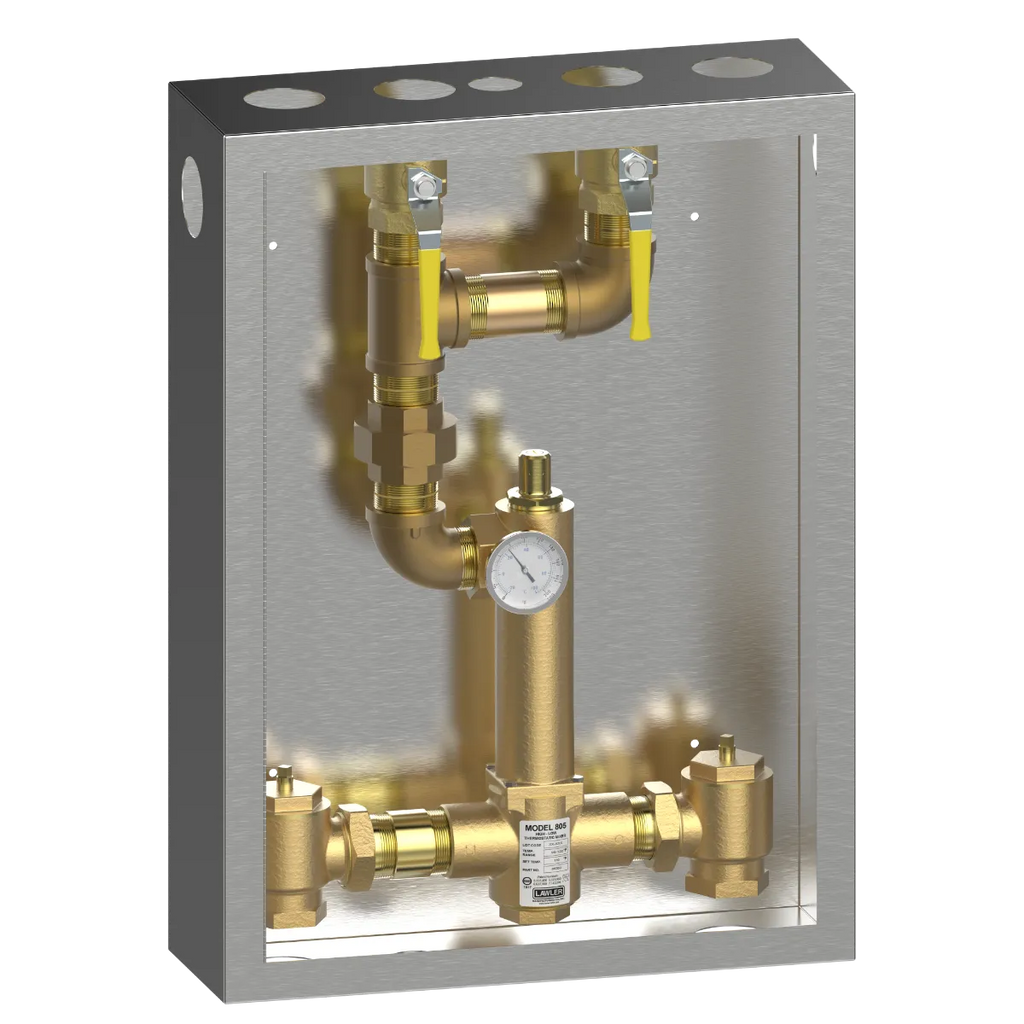 Lawler 86380 Cabinet With 805 High-Low Mixing Valves – plumbEstore